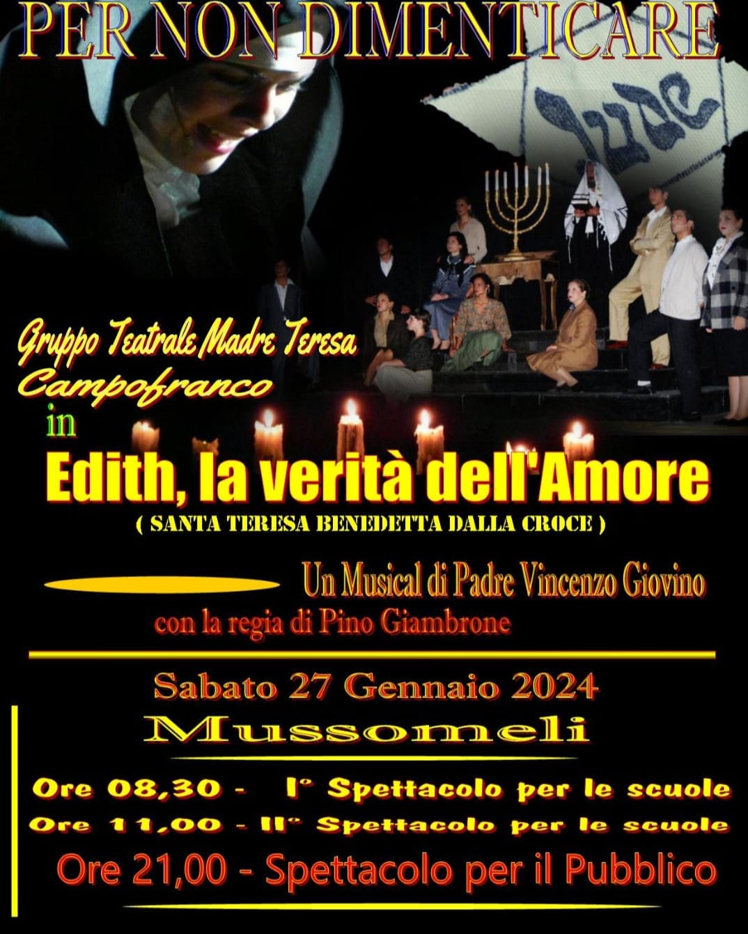 Mussomeli, successo al cine-teatro Manfredi per il Musical "Edith, la ...