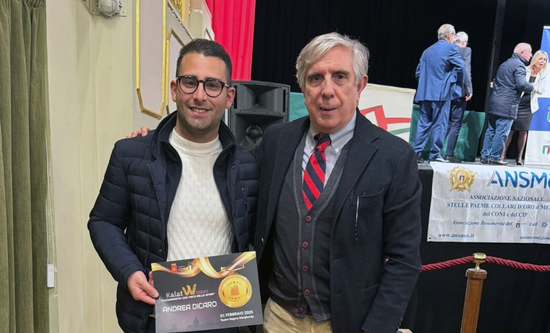 Premio Kalat per il nisseno Andrea Di Caro campione italiano ...