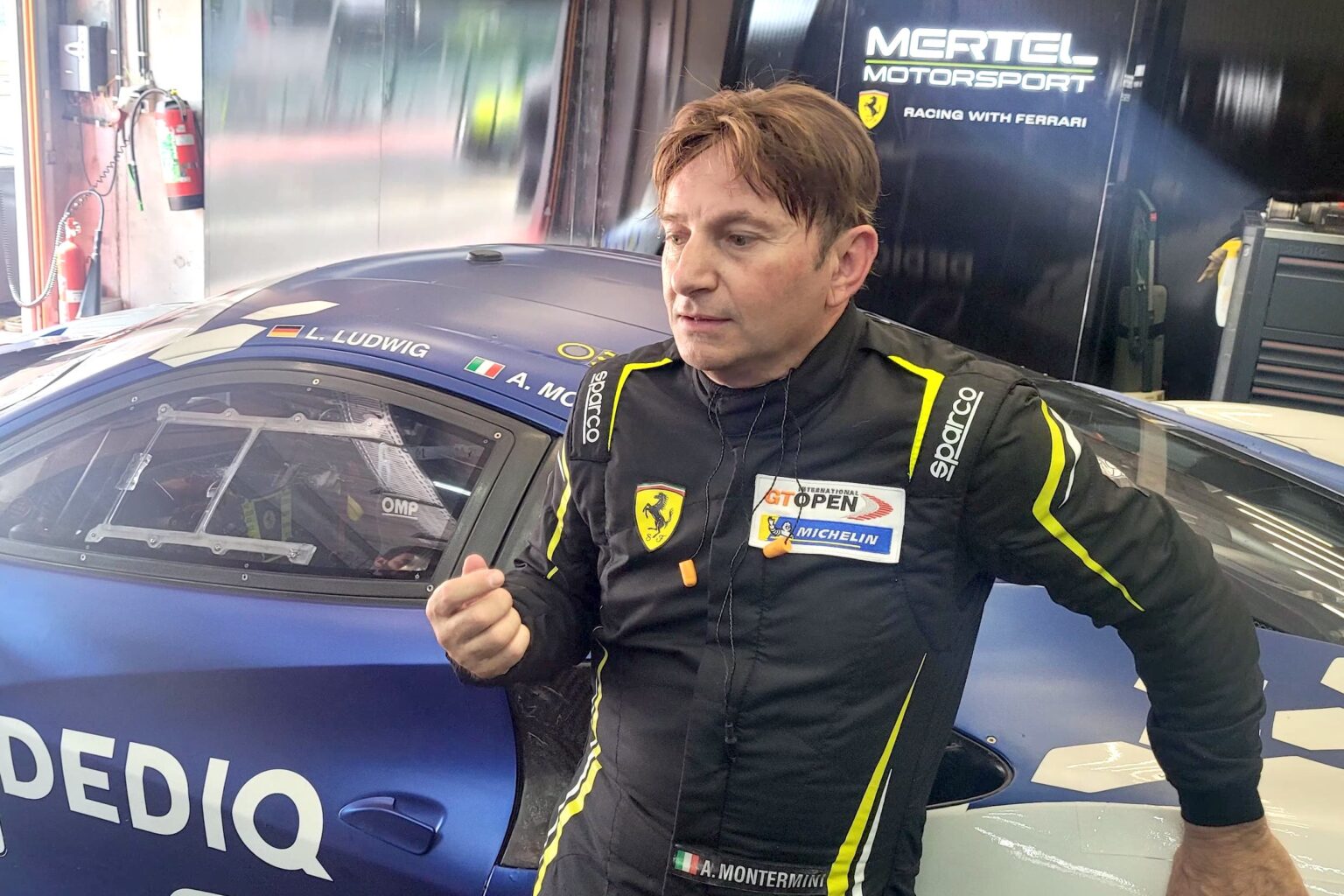 Motori. Andrea Montermini in progressione al rientro a Spa ...